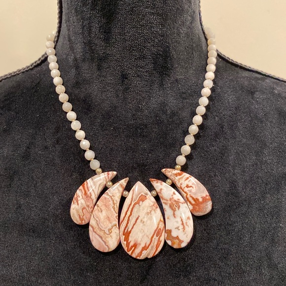 Jewelry | Jasper And Gray Moonstone Necklace | Poshmark